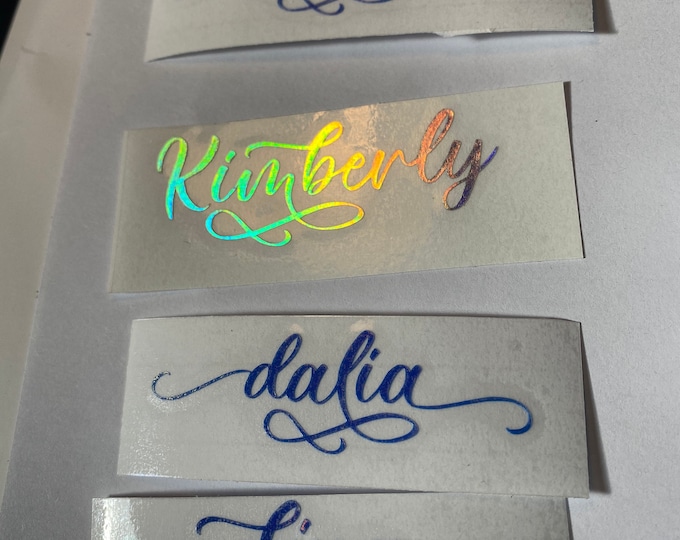 Name Decal / Vinyl Name Decal / Name Sticker / Personalized Decal ...