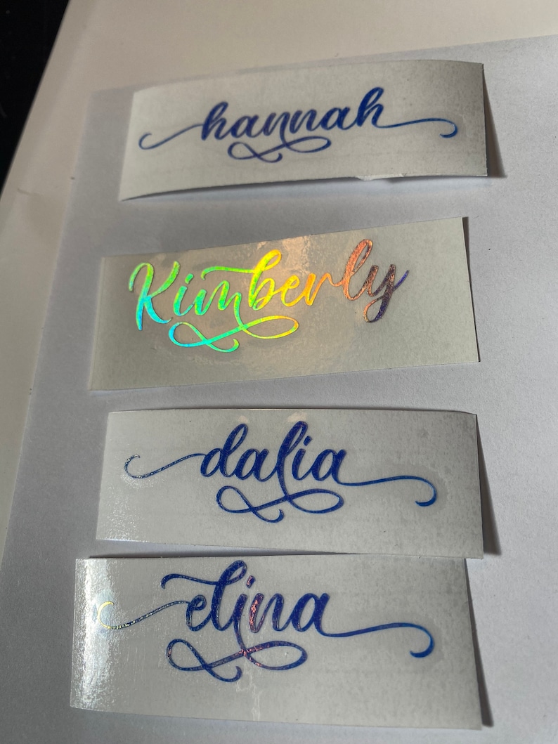 Name Decal / Vinyl Name Decal / Name Sticker / Personalized | Etsy