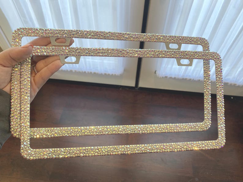 Gorgeous Blinged Out *slim* and *thick* License Plate Frame(s) Hardware ...