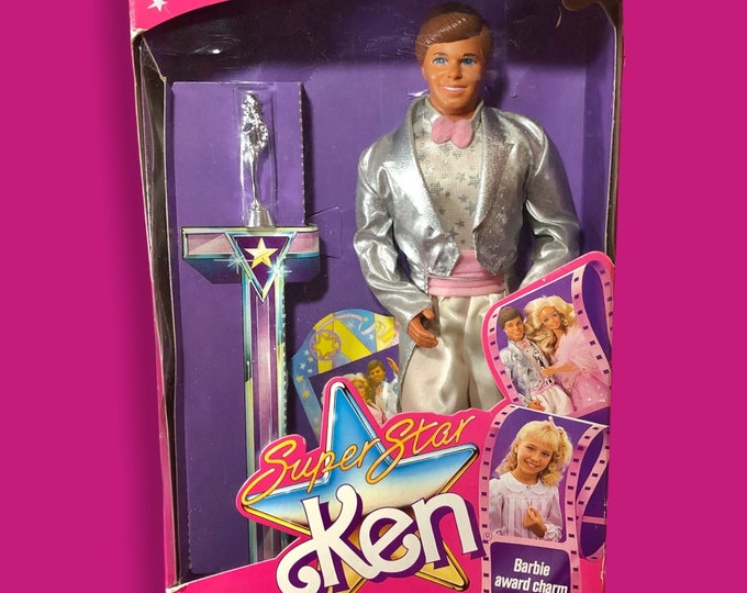Vintage 1988 SUPERSTAR KEN Doll in Original Box - 80s, Barbie - Mattel ...