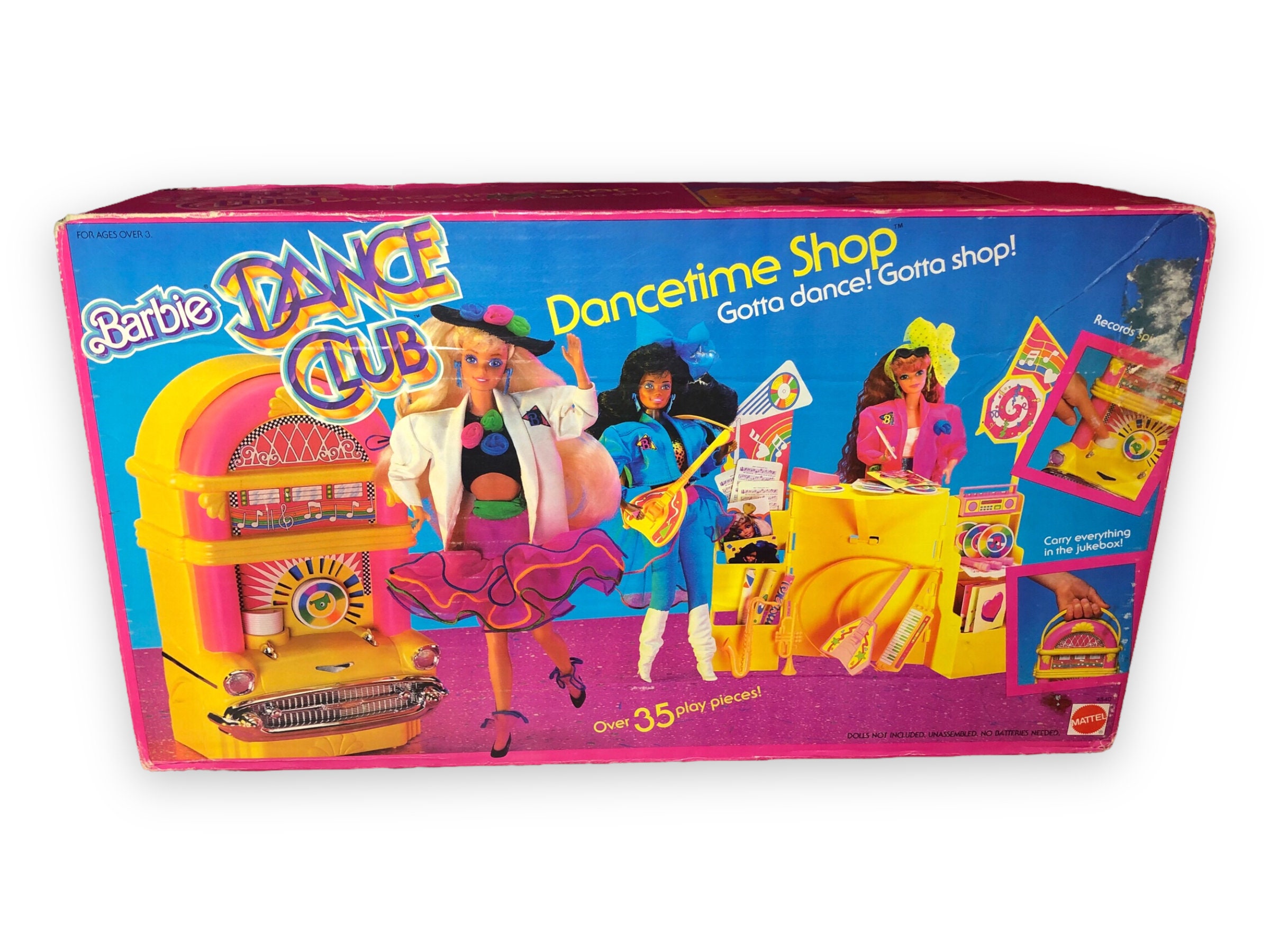 Sealed 1988 Barbie DANCE CLUB Dancetime Shop Playset NRFB - Etsy