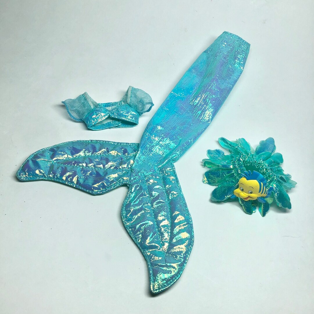 90s Little Mermaid ARISTA Ariel's Sister Doll Outfit Flounder Accessory ...