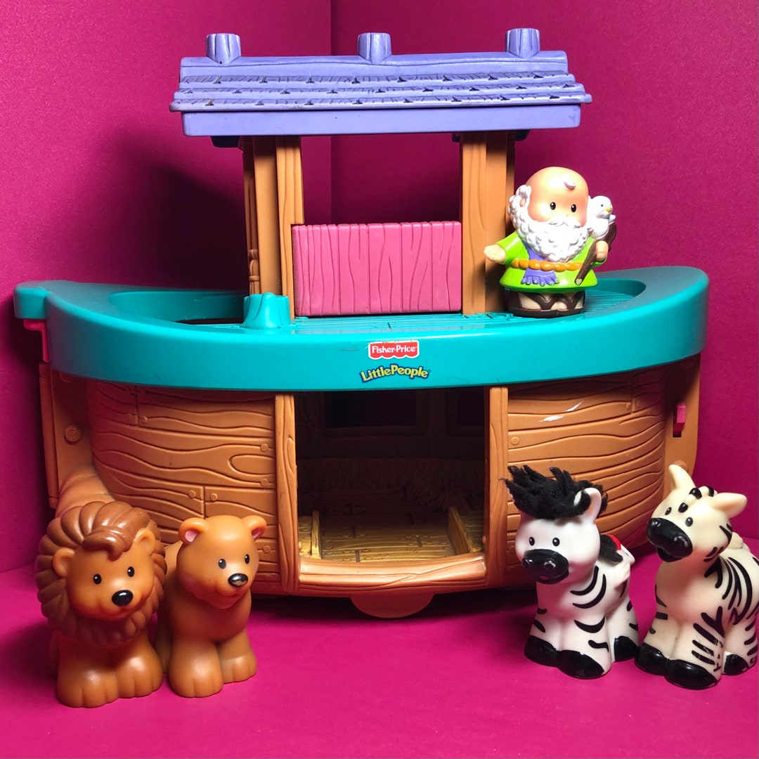 Fisher Price Little People NOAH'S ARK Playset With Noah & Some Animal ...