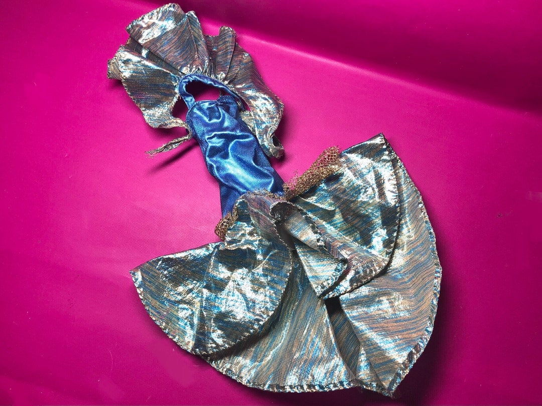 JEM moroccan Magic Dress Blue / Gold Metallic - Etsy