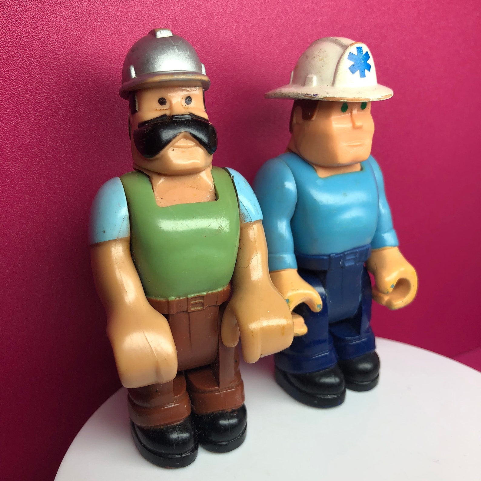 Vintage 70s HUSKY HELPER Figures - Lot of 2 - Fisher Price, 1977 - Etsy