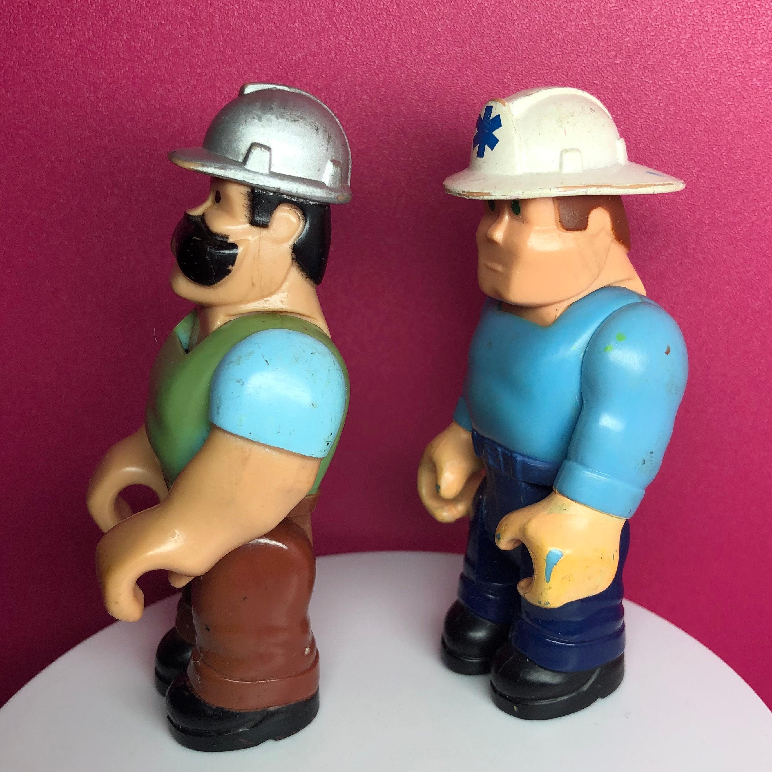 Vintage 70s HUSKY HELPER Figures - Lot of 2 - Fisher Price, 1977 - Etsy