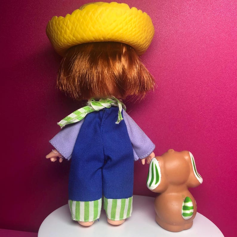 Strawberry Shortcake HUCKLEBERRY PIE Doll & Pet Pupcake - 80s, Kenner ...