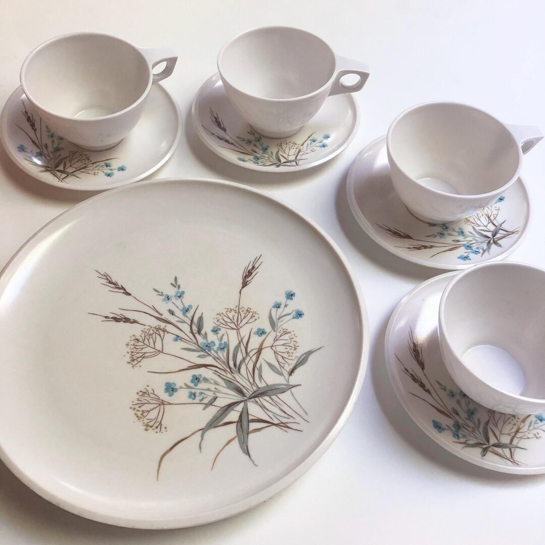 Vintage Melmac 12 Piece Dish Set Calais by Westinghouse Plates, Cups ...