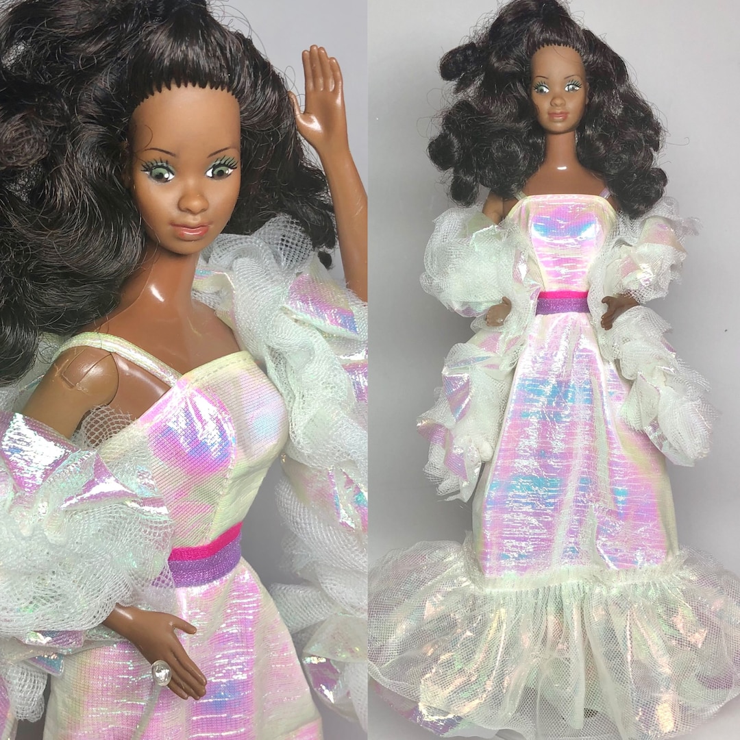 1983 Crystal Barbie Black Christie 80s, Superstar Era, Mattel Vintage ...