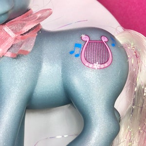 My Little Pony G3 Bee Bop Sparkly Blue Harp MLP, Hasbro 2002 - Etsy