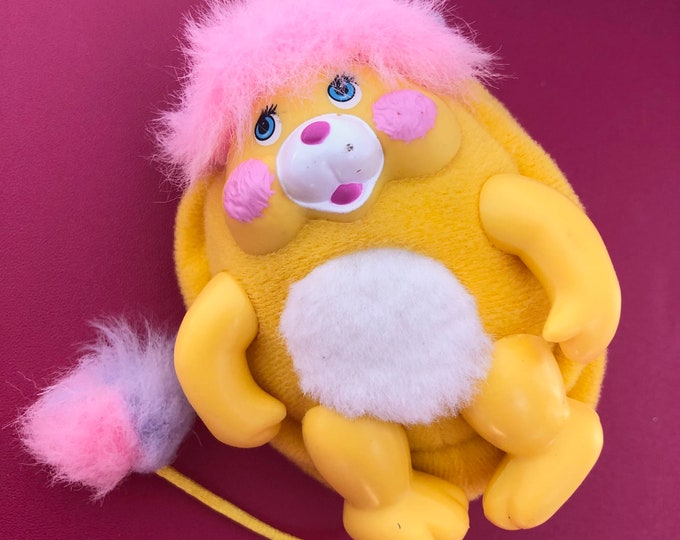 1986 Popples Yellow Plush Toy Figure - 5" Tall - 80s, Mattel - TCFC ...