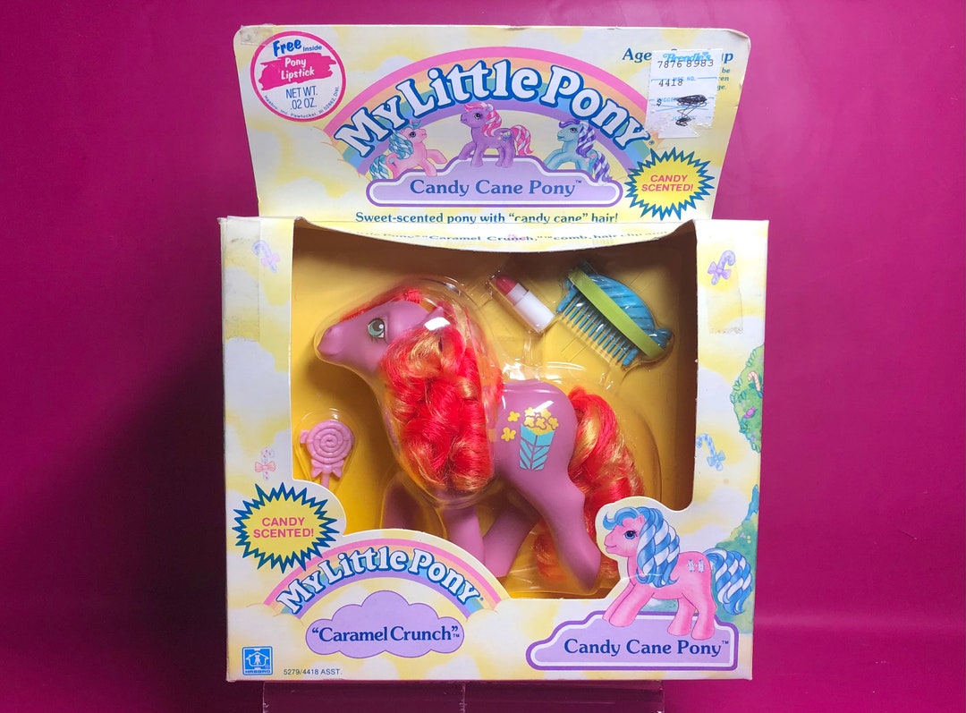 G1 My Little Pony SEALED Candy Cane Pony - CARAMEL CRUNCH - 1980s Mlp ...