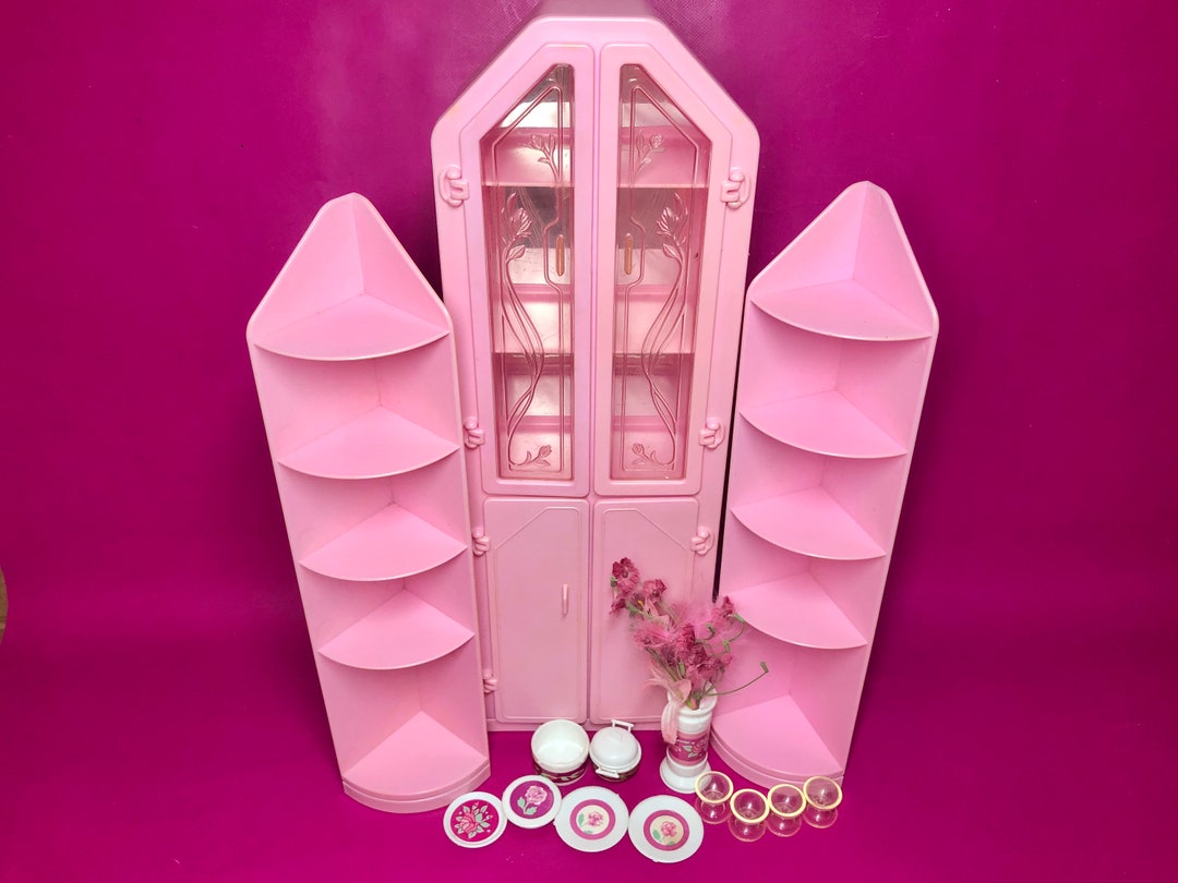 1987 Barbie SWEET ROSES 3-piece Wall Cabinet Playset With - Etsy