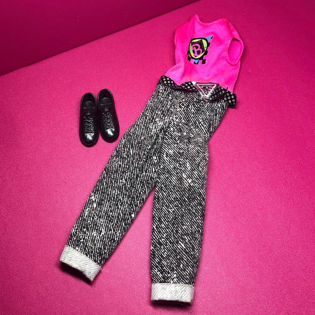 1989 Dance Club Ken Outfit Jumpsuit & Sneakers 80s, Barbie Mattel - Etsy