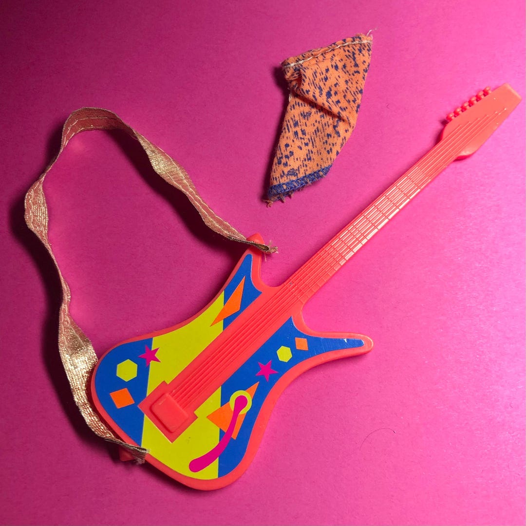 1989 Barbie & the Beat MIDGE Doll Guitar + Single Legwarmer Accessories ...