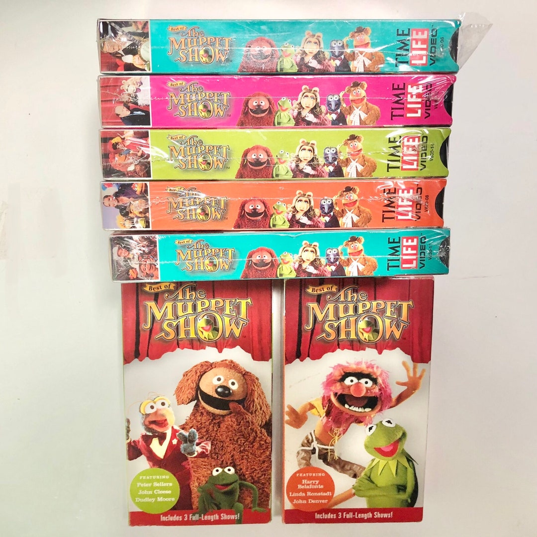 The Muppet Show VHS Lot of 7 5 Sealed, 2 Loose Jim Henson, John Denver ...