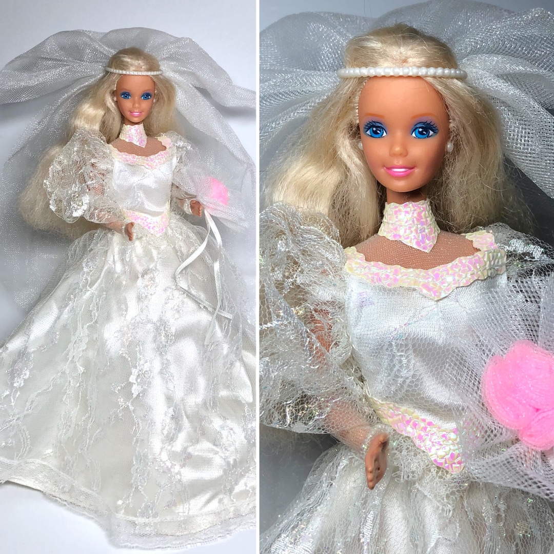 1989 Barbie WEDDING FANTASY Barbie Doll #2125 - Near Complete - 80s ...