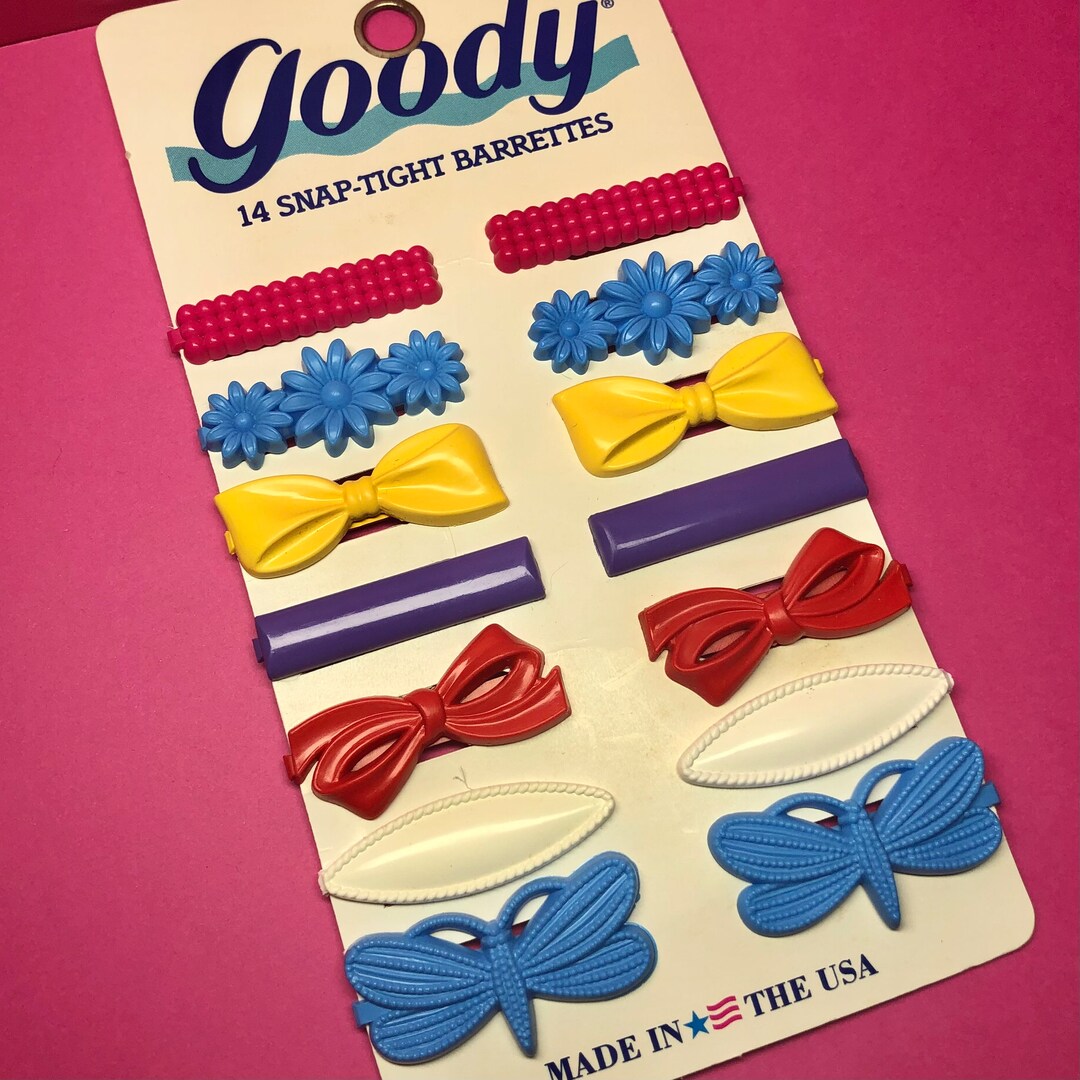 80s Goody 14 Snap-tight Barrettes NOS - Made in USA - Vintage - Etsy