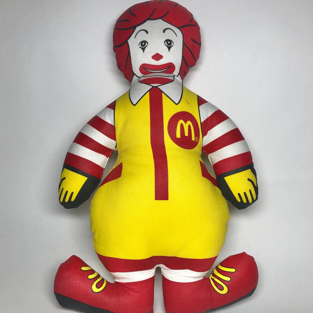 1984 Ronald Mcdonald 12" Cloth Doll - 80s Mcdonald's Vintage - Etsy