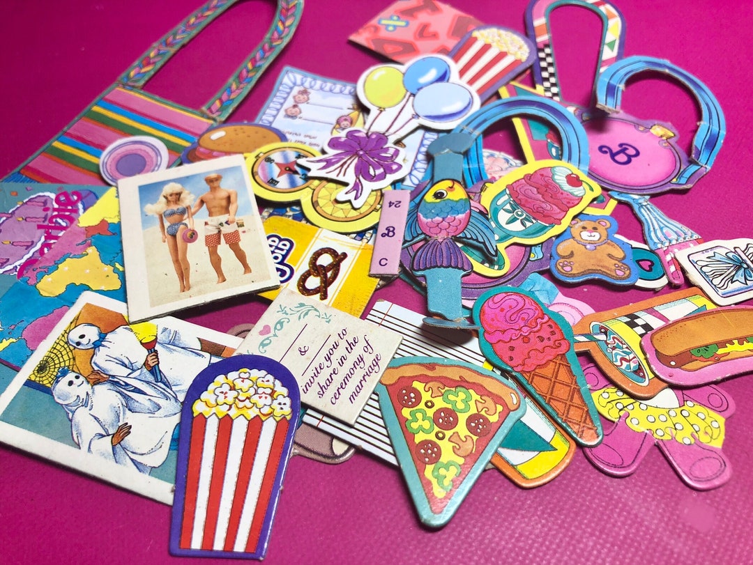 80s 90s Barbie Cardboard Accessories Lot 38 Pieces Mattel - Etsy