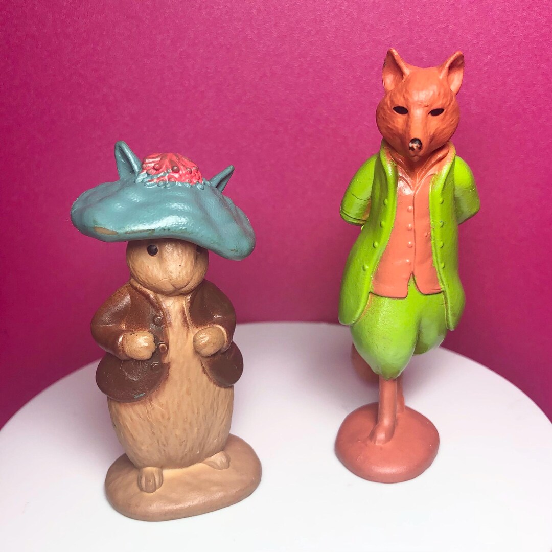 Beatrix Potter PETER RABBIT Mini Pvcfigures Lot - Benjamin Bunny + Mr ...