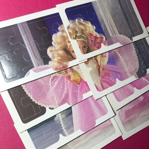 1991 Barbie Puzzle Cards - Complete Set of 8 - COSTUME BARBIE Series 2 ...