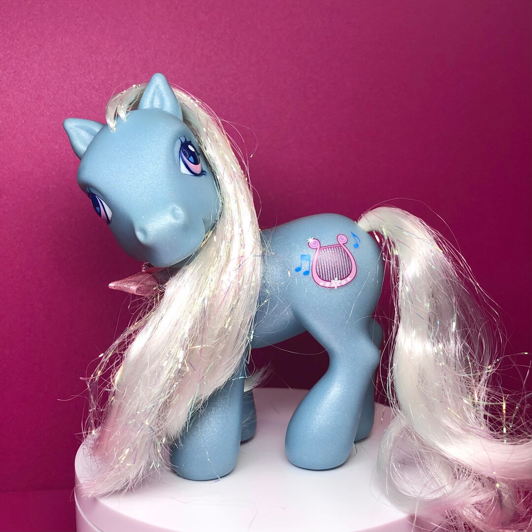 My Little Pony G3 Bee Bop Sparkly Blue Harp MLP, Hasbro 2002 - Etsy