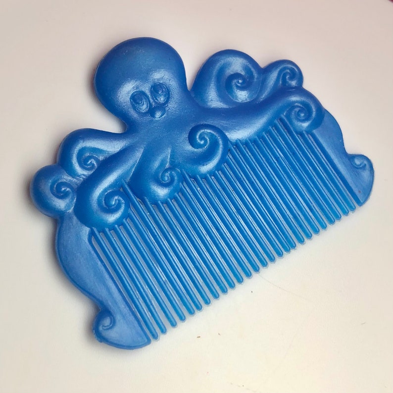 80s Sea Wees Doll Combs - Pink Bubbles or Blue Octopus - Kenner ...