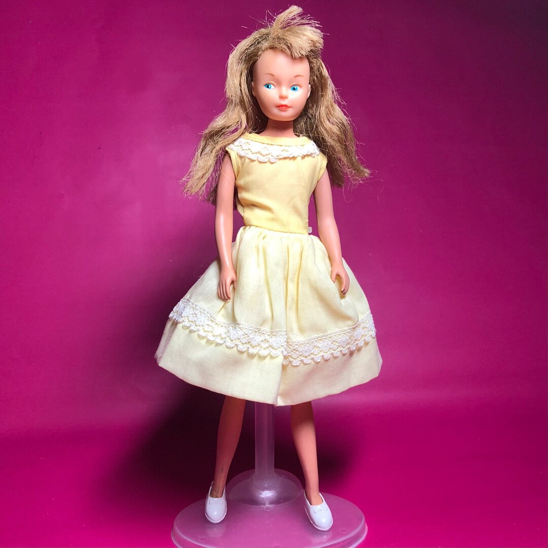 60s Cricket Tressy Sister Doll Yellow Birthday Dress American Character ...