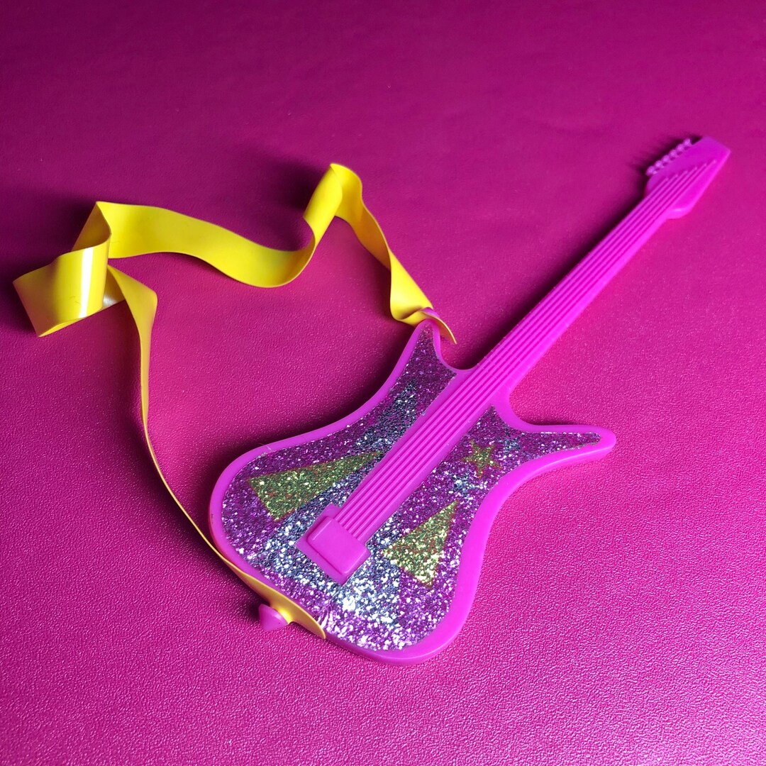 1986 Barbie & the Rockers KEN Guitar + Strap Accessory - 80s, Mattel ...