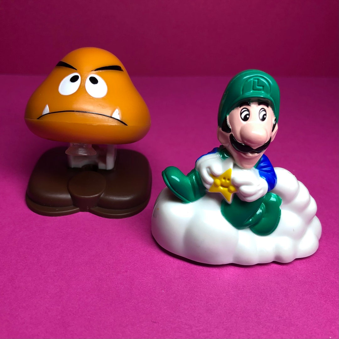 80s Super Mario Bros Toy Figures Lot of 2 Goomba, Luigi, Mcdonald's ...