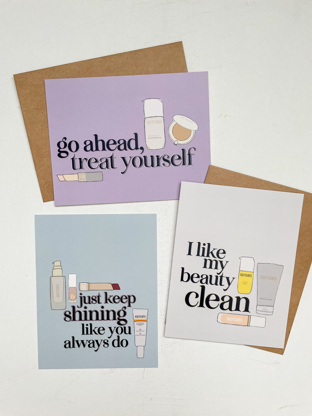 Beautycounter Treat Yourself Card Pack W/ Envelopes - Etsy