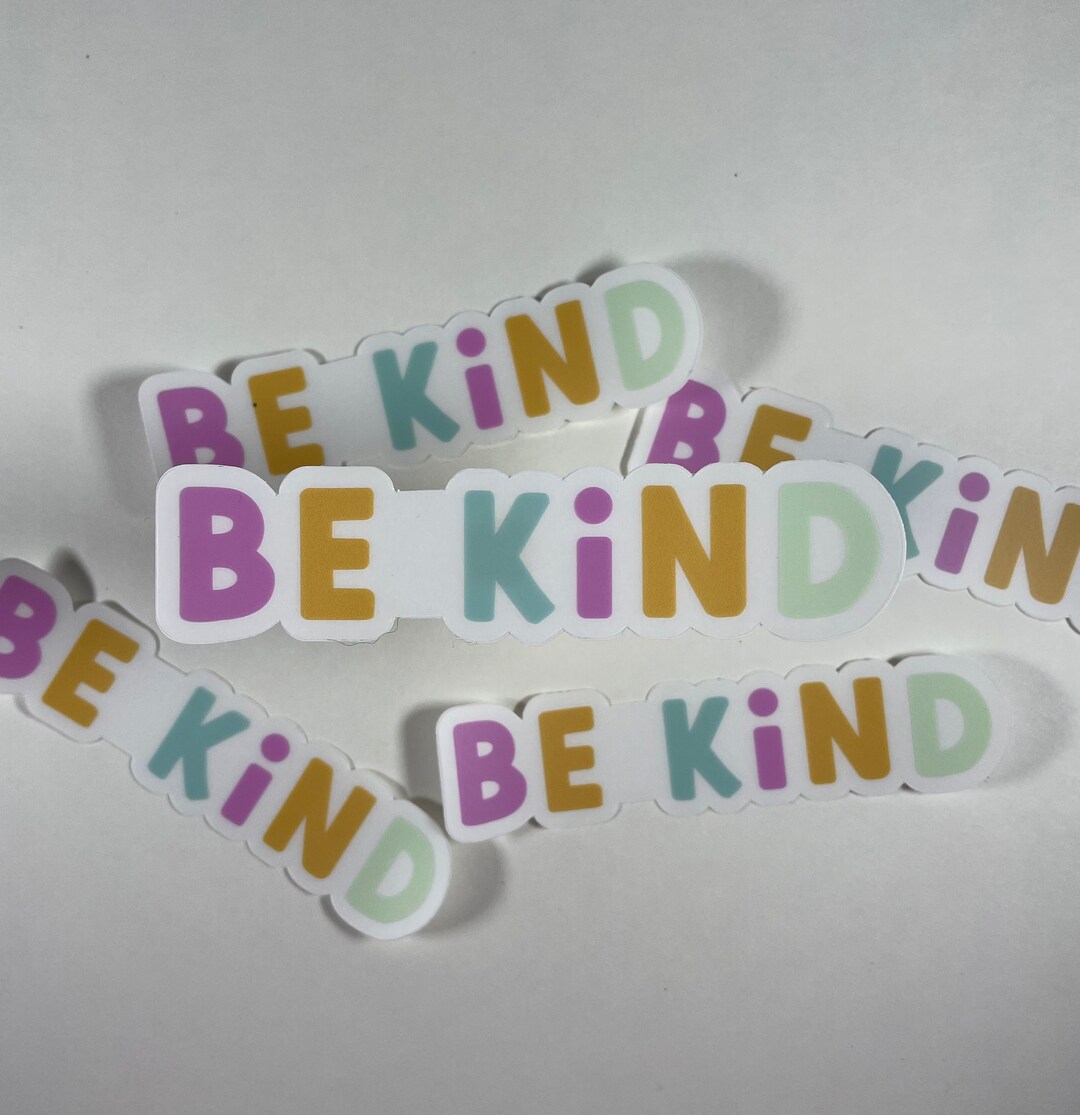 Be Kind Sticker Aesthetic Sticker Water Bottle Sticker Laptop Sticker ...