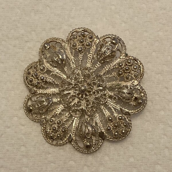 Filigree Brooch - Etsy