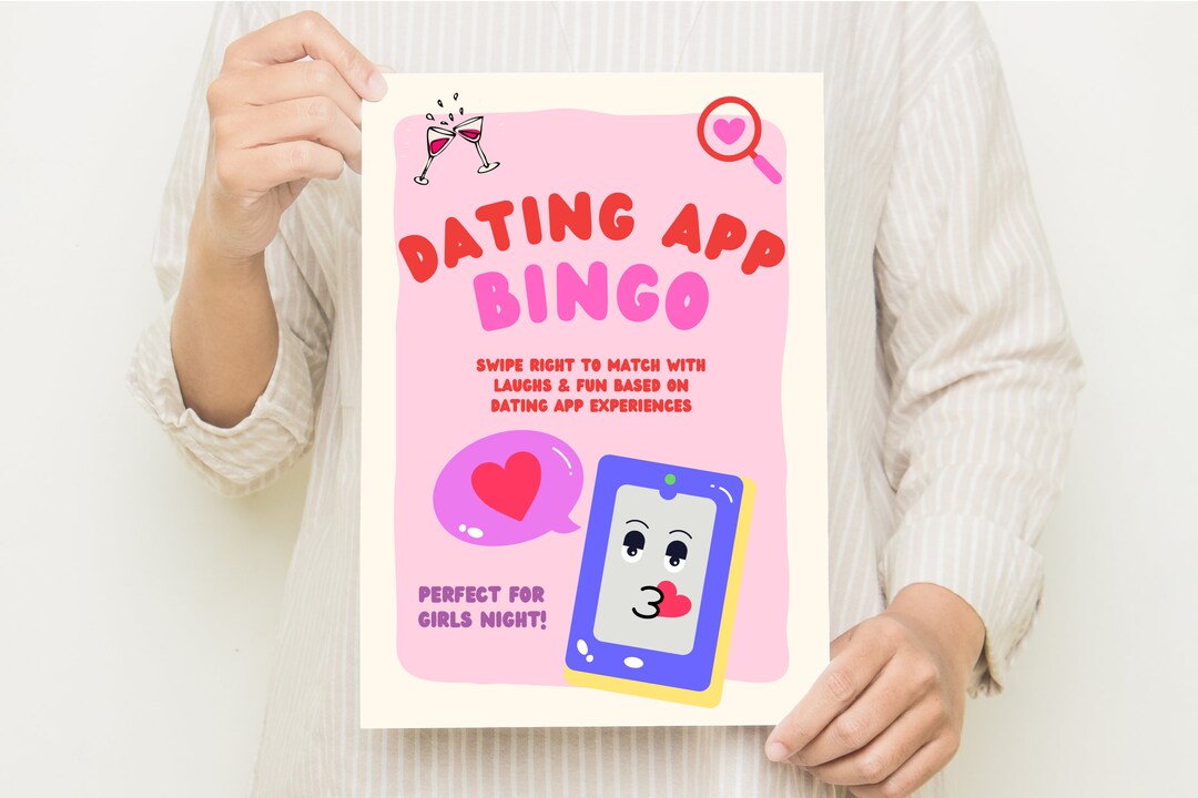 Galentines Games Printable Dating Bingo Funny Girls Night in Games ...