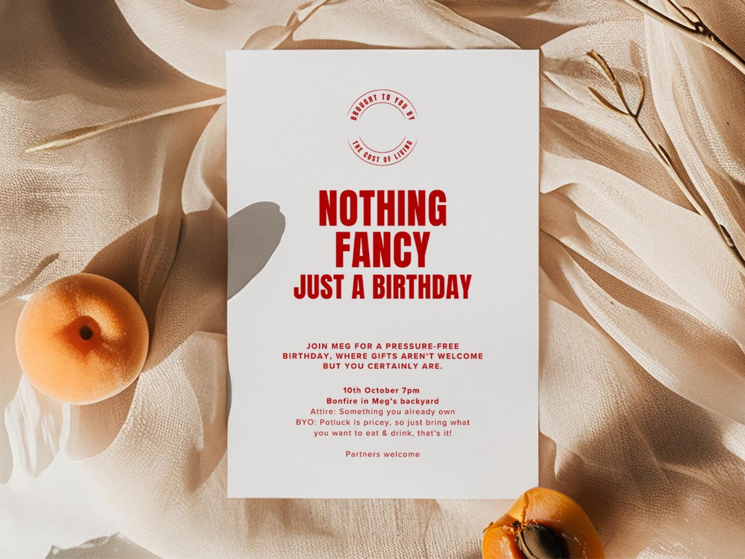 Nothing Fancy Just A Birthday Invitation Template, Funny Birthday ...