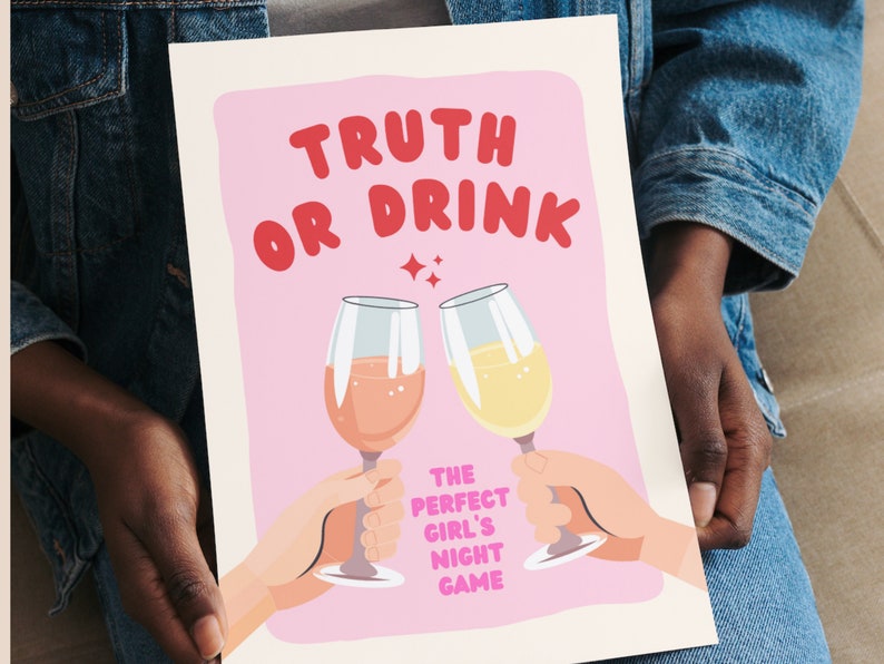 Truth or Drink Printable Game, Drinking Party Game, Drinking Game ...