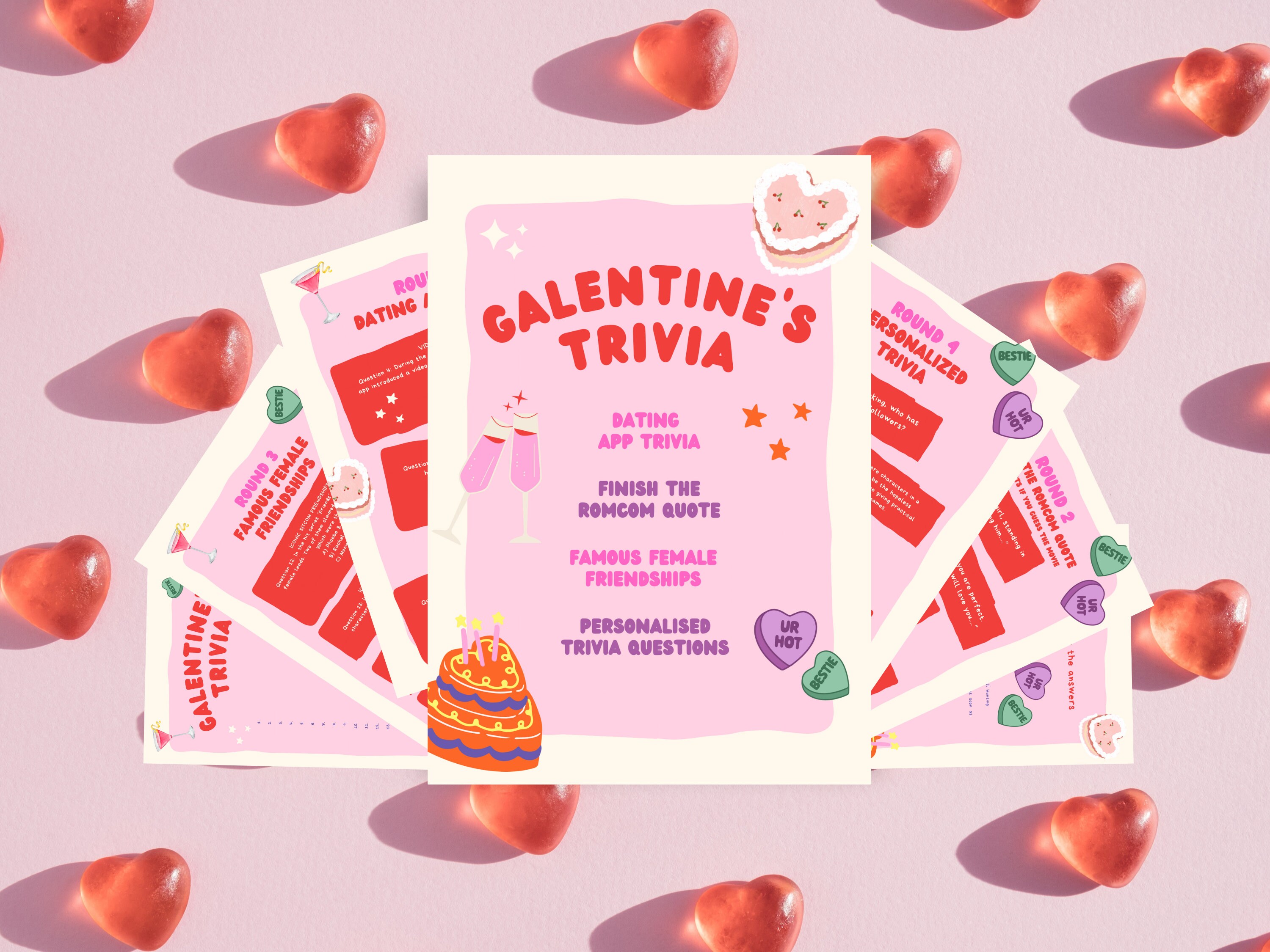 Galentine's Day Trivia Printable Game - Dating App Trivia, Romcom ...