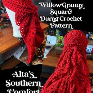 Willow Granny Square Durag Crochet Pattern - Etsy