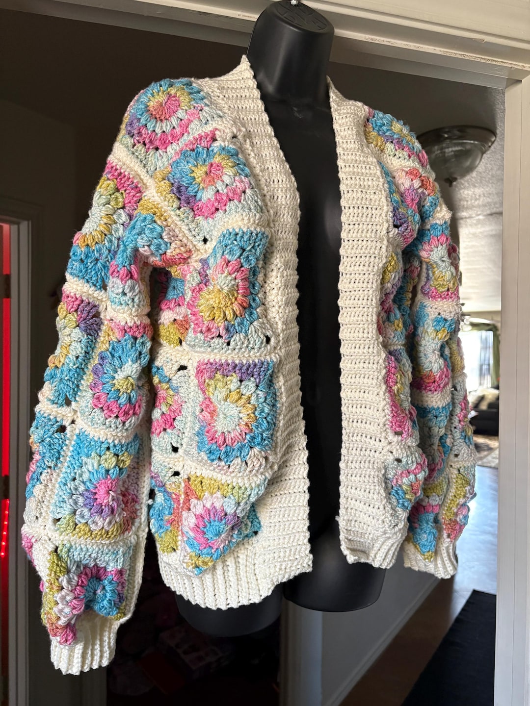 Sunburst Granny Square Sweater Pattern - Etsy