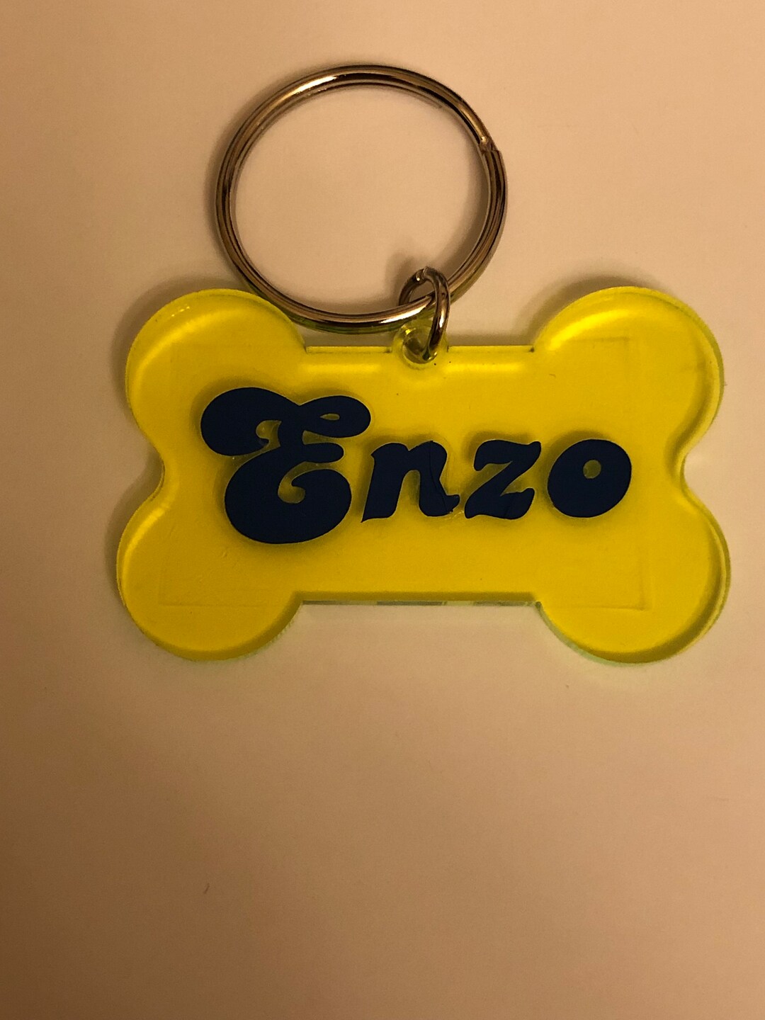 Custom Made Personalized Dogbone Acrylic Dog Tags - Etsy