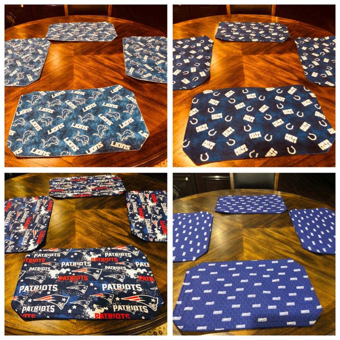 NFL Teams Handmade Table Placemats Sets of 2 or 4. - Etsy