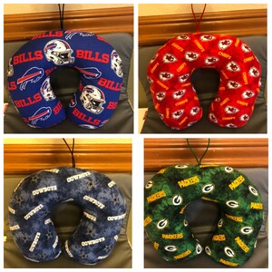 Fully Stuffed NFL Teams Travel Neck Pillows - Etsy