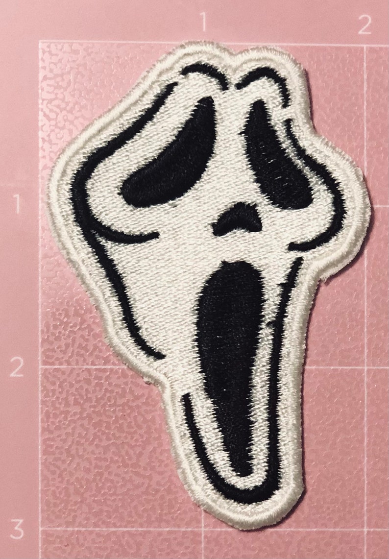 Scream Iron-on / Sew-on Patch Scream Inspired Patch Ghost - Etsy