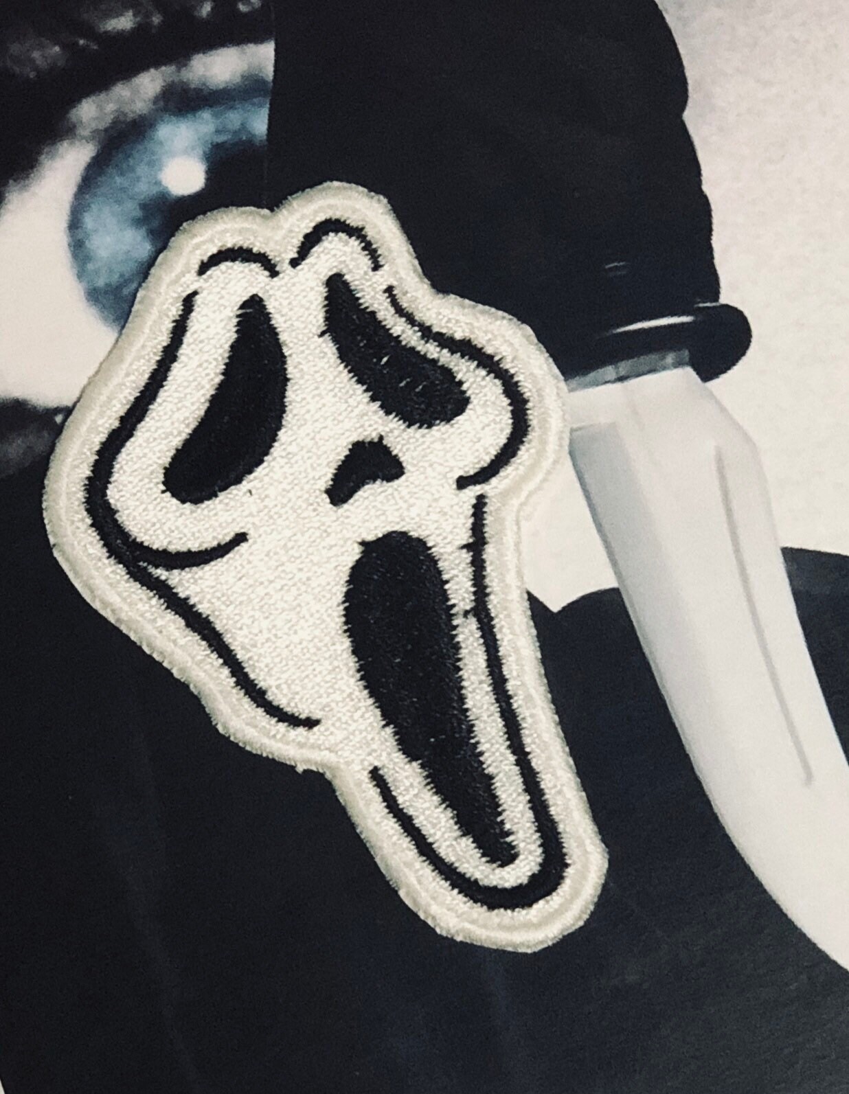 Scream Iron-on / Sew-on Patch Scream Inspired Patch Ghost | Etsy