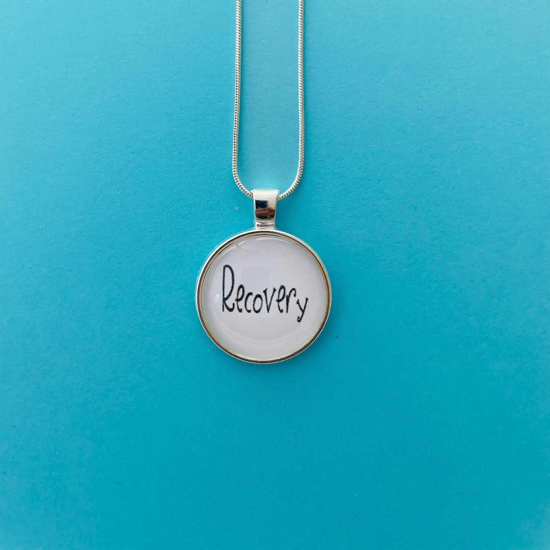 Recovery Necklace, Recovery Jewelry, Recovery Gifts for Women, Word ...