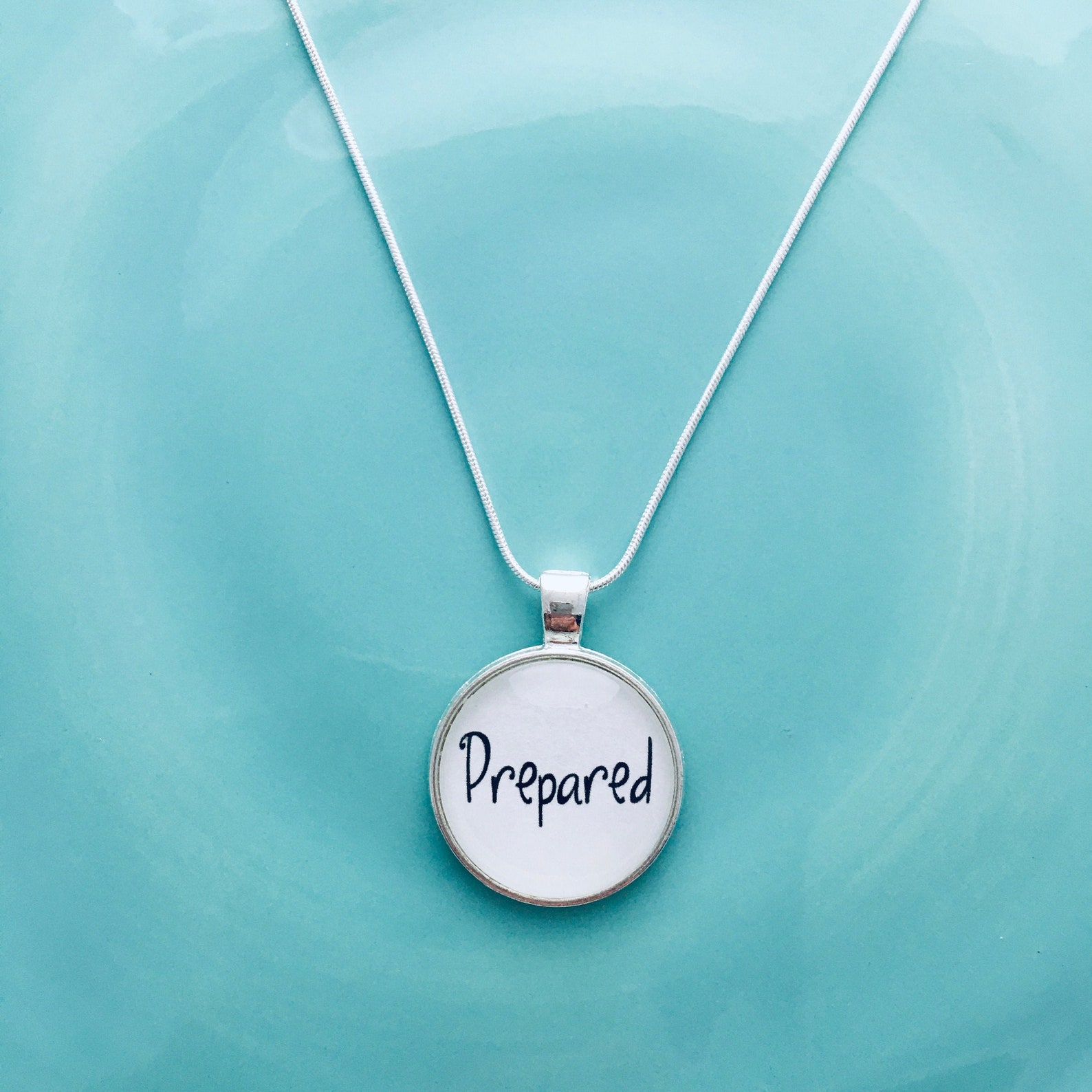 Word Necklace for Women Word of the Year Necklace Prepared - Etsy