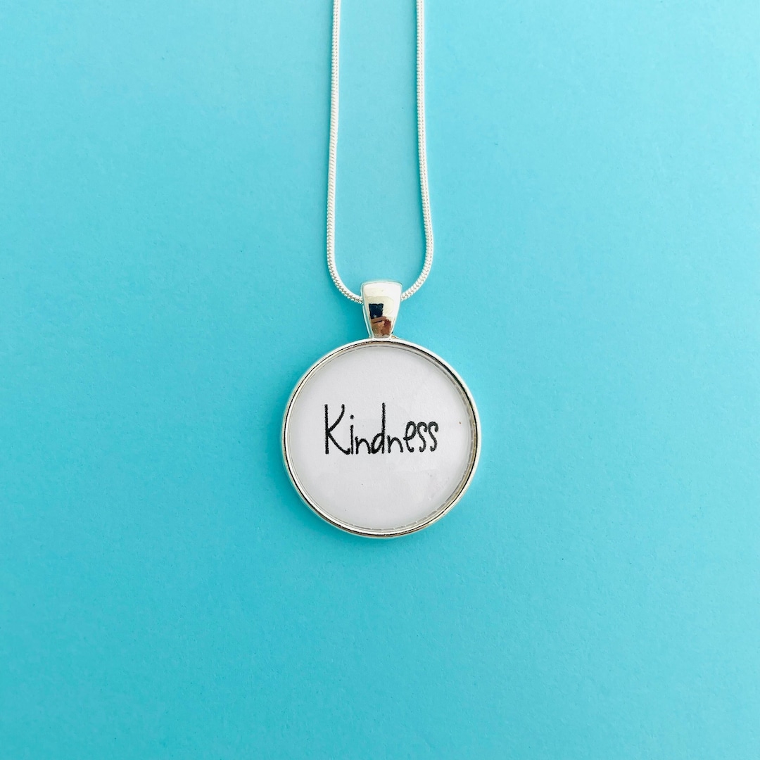 Kindness Necklace, Custom Word Necklace, Word of the Year, Kindness ...