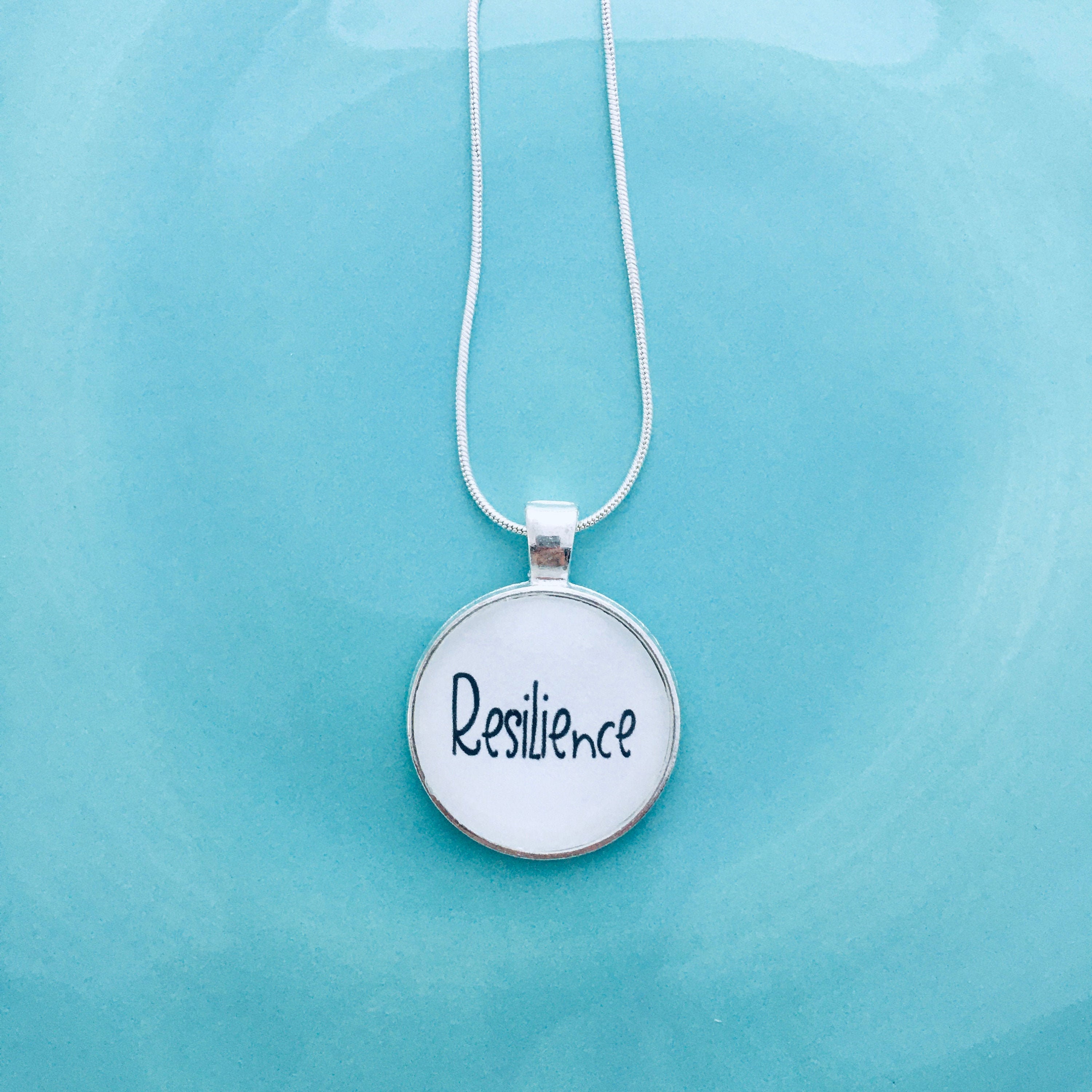 Resilience Necklace Word of the Year Meaningful Gift for | Etsy