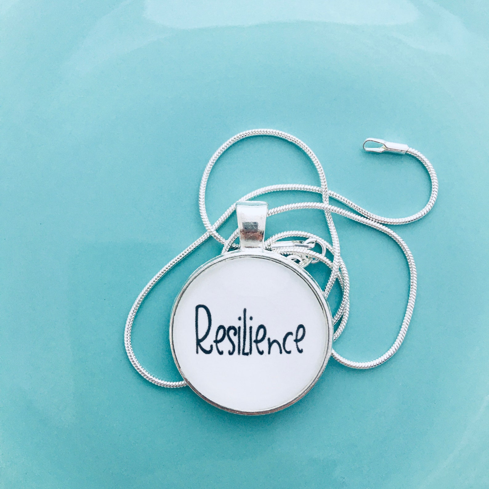 Resilience Necklace Word of the Year Meaningful Gift for | Etsy